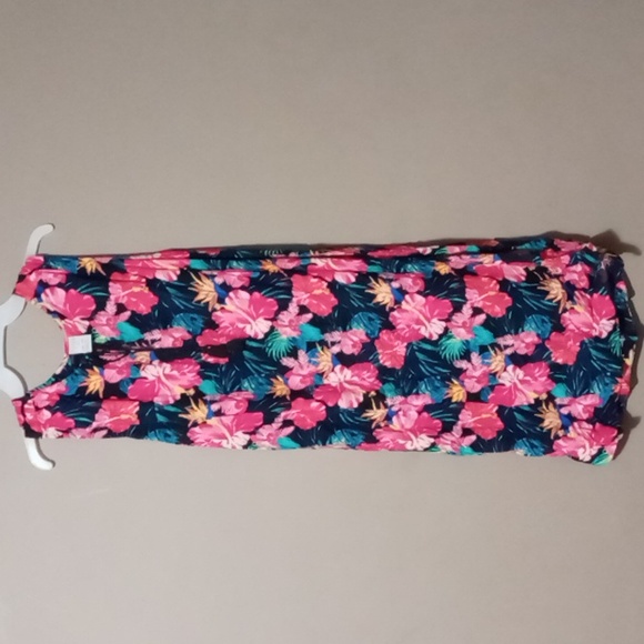 Time and Tru | Dresses | Time Tru Tropical Flowered Shift Dress Xxl Nwt ...